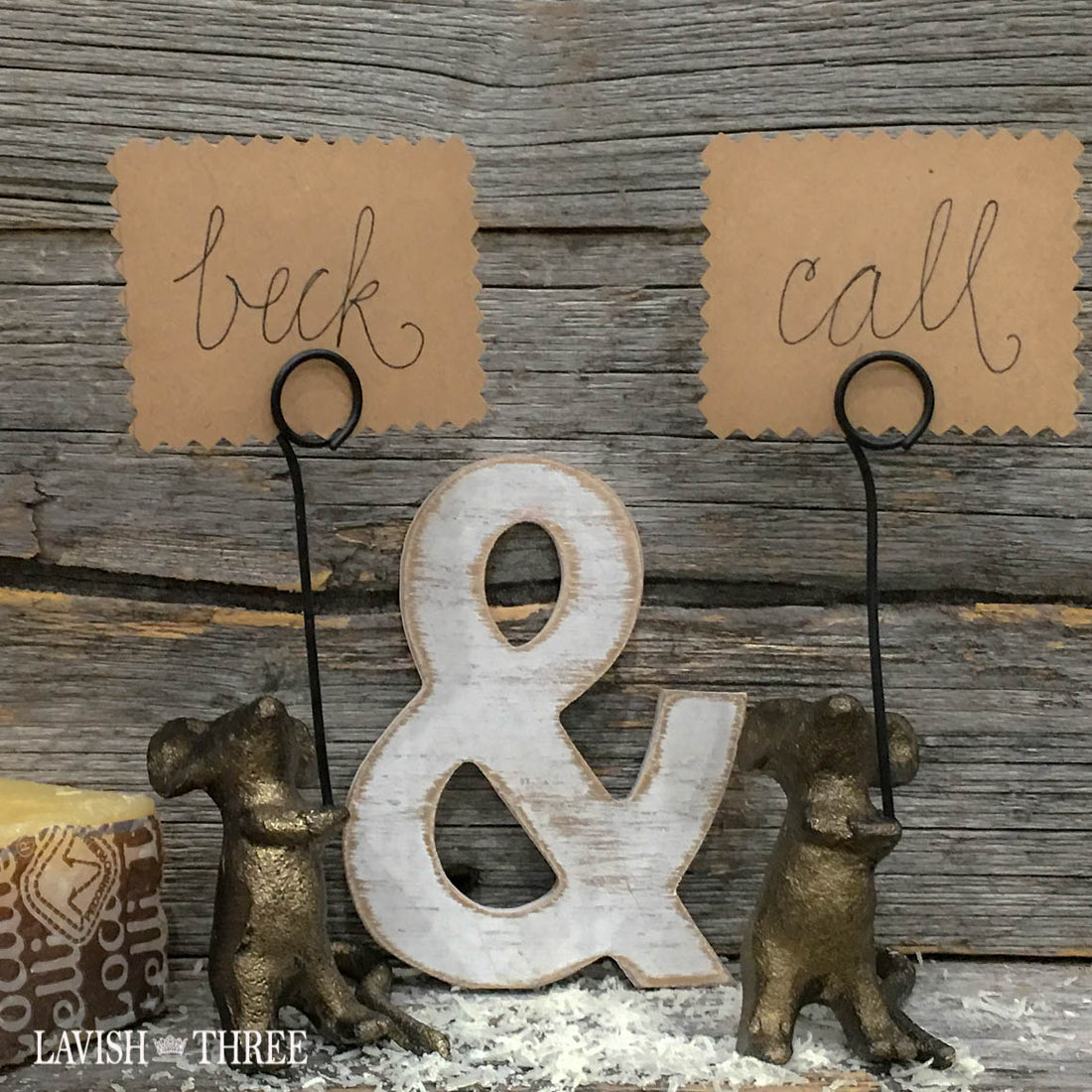 What's nice about MICE? cast iron display holder for photos and cards ...